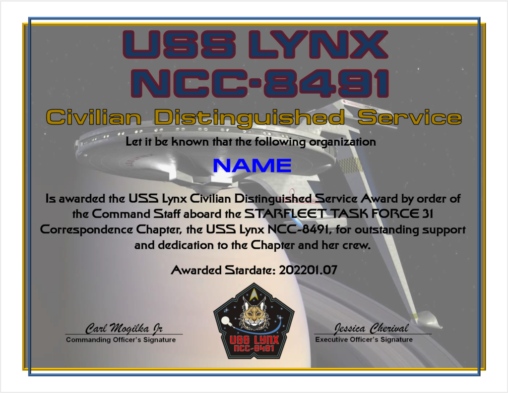 Library- USS Lynx | Taskforce31