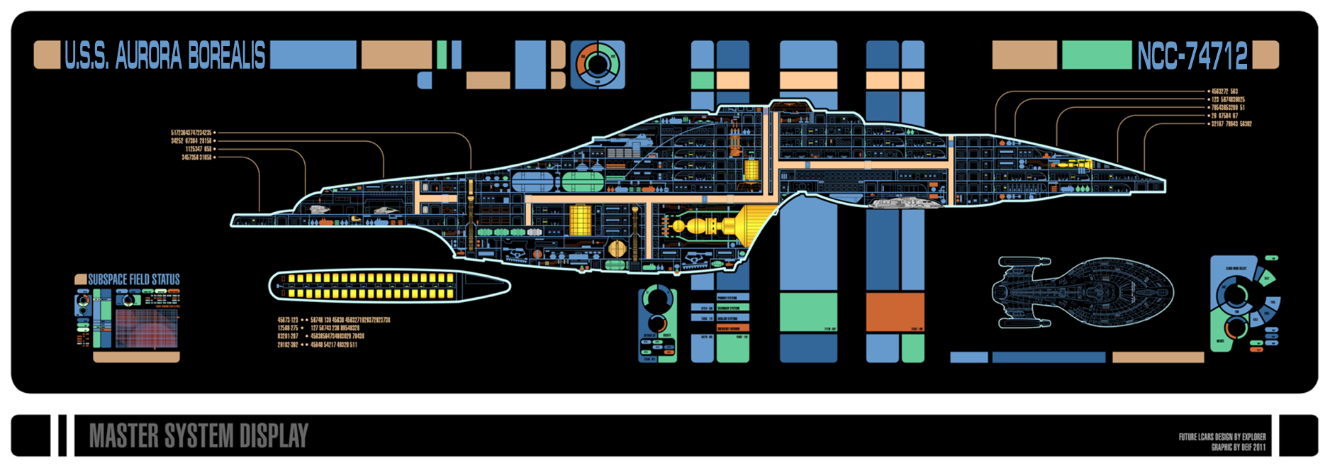 USS Aurora Borealis Ship Schematics | Taskforce31